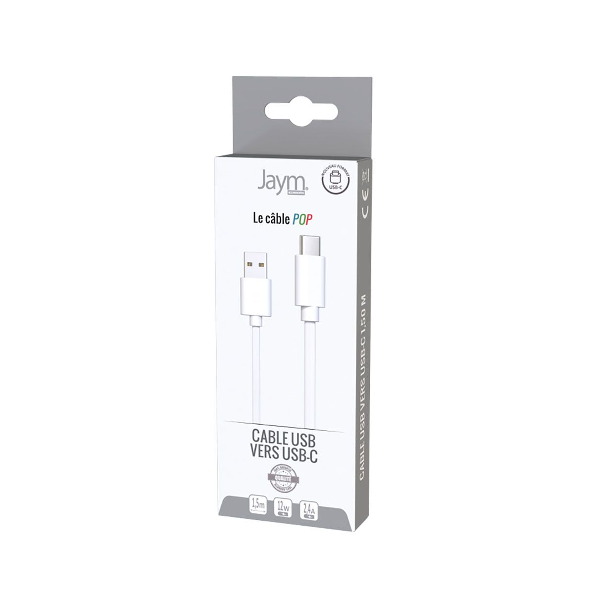 Câble Usb-c Vers Usb-a 3a Charge Et Synchronisation Collection Pop 1,5m ...
