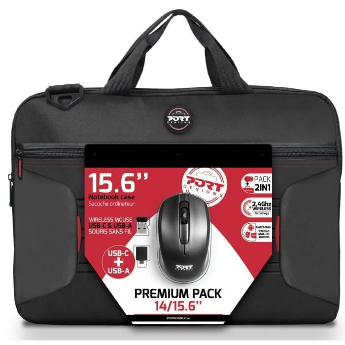 Premium Pack : Sacoche Pour Pc Portable 15 + Souris Sans Fil + Dungle ...
